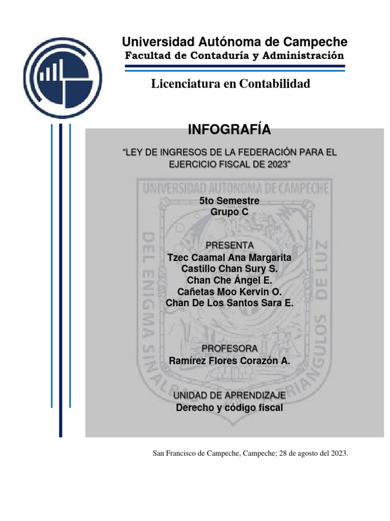 Infografía - LIF 2023 PDF | Descargar gratis PDF | Impuestos | México