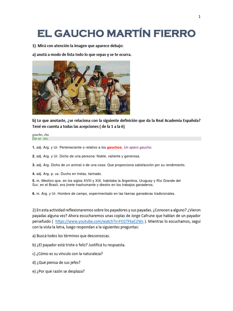 El Gaucho Martín Fierro | PDF