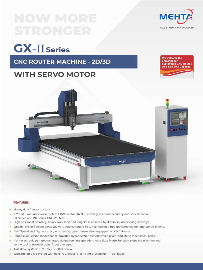 Mehta CNC - GX Catalogue | PDF