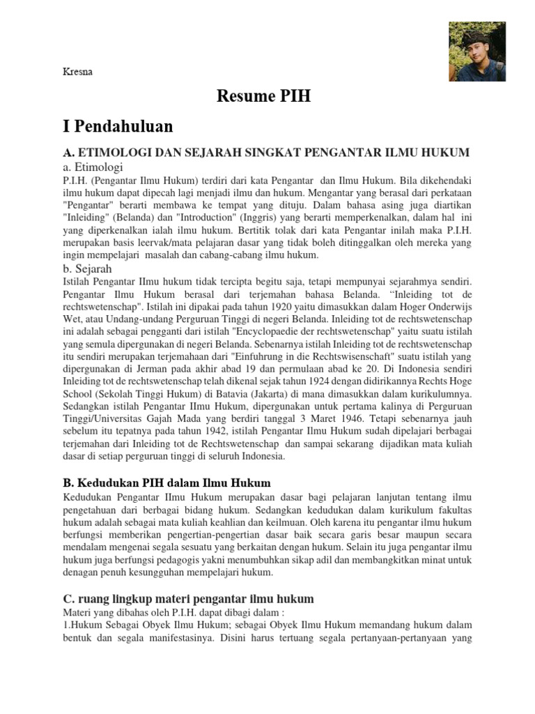Resume PIH | PDF