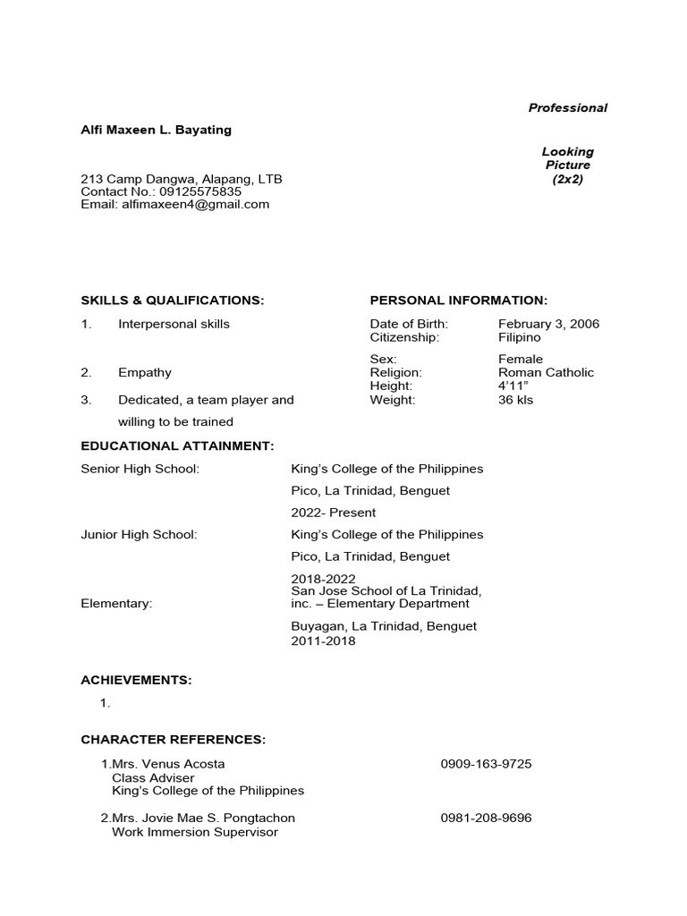 WORK IMMERSION FORMAT 3rd Batch | PDF | Cognition | Learning