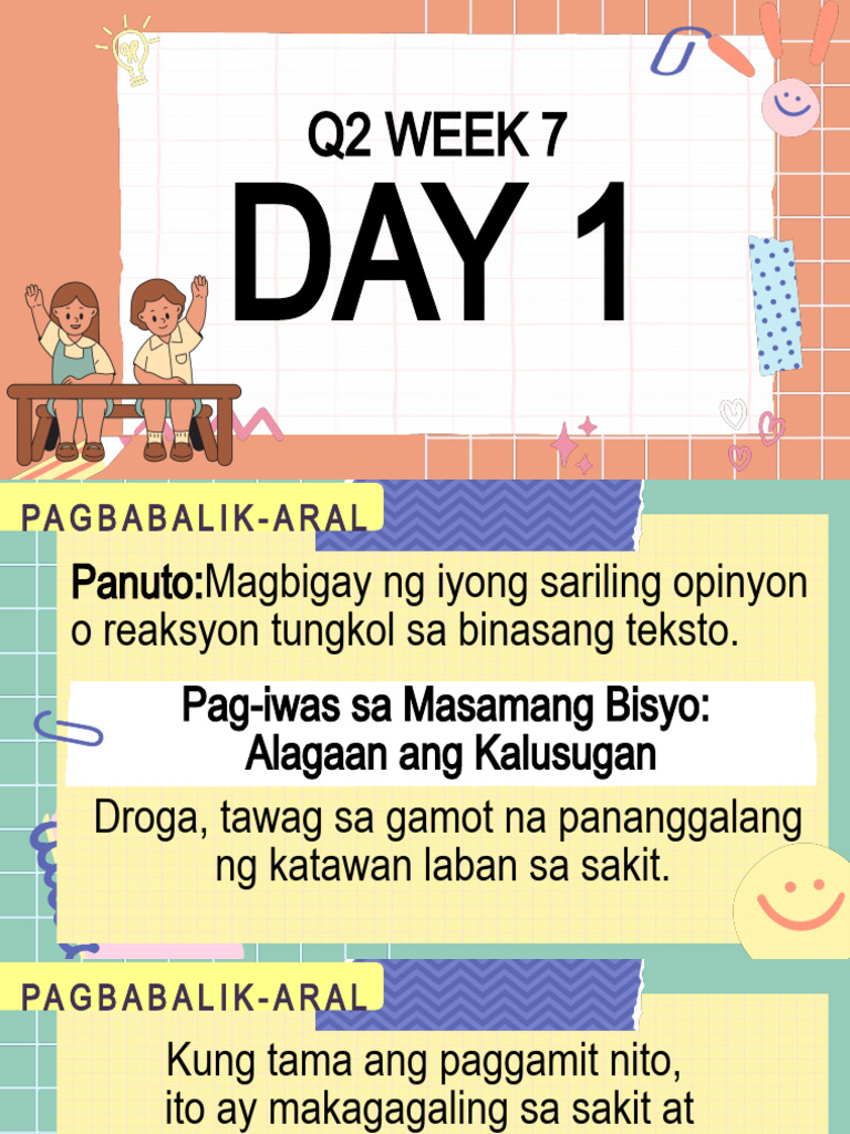 G5Q2 Week 7 Filipino | PDF