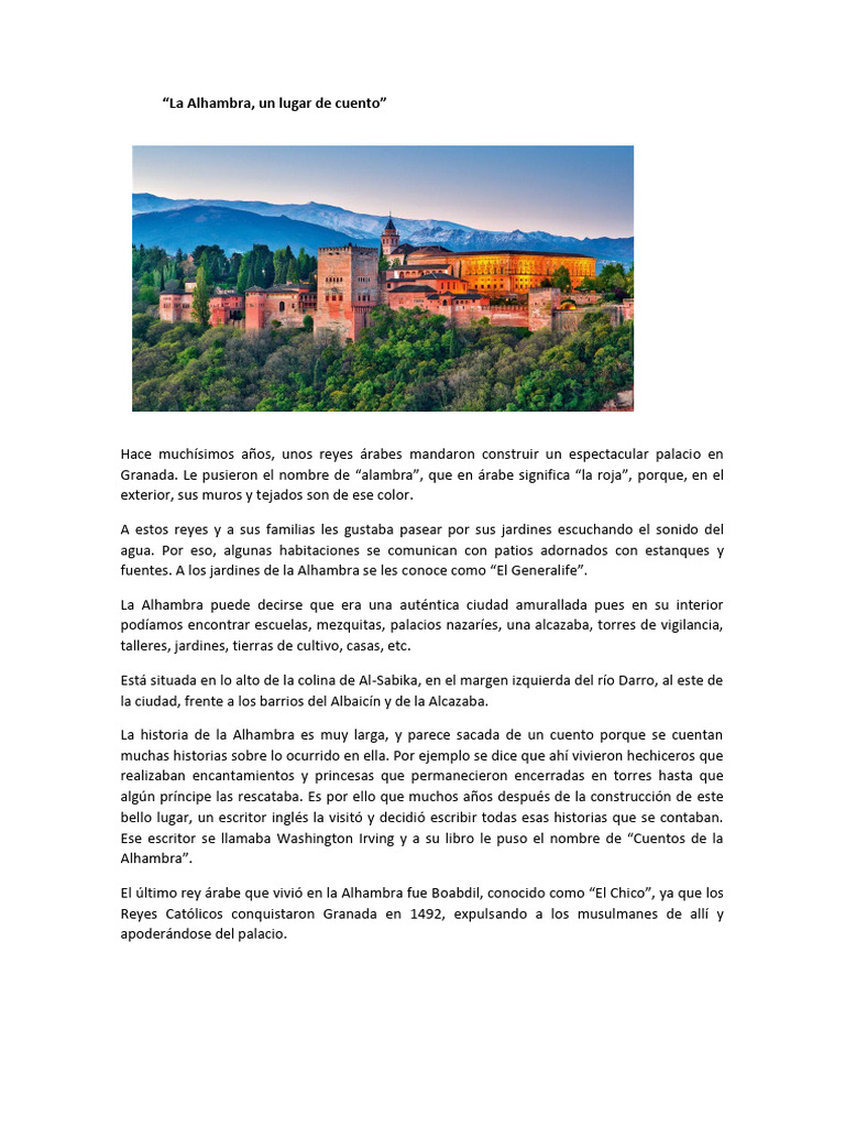 La Alhambra | PDF | Arte | Clásicos