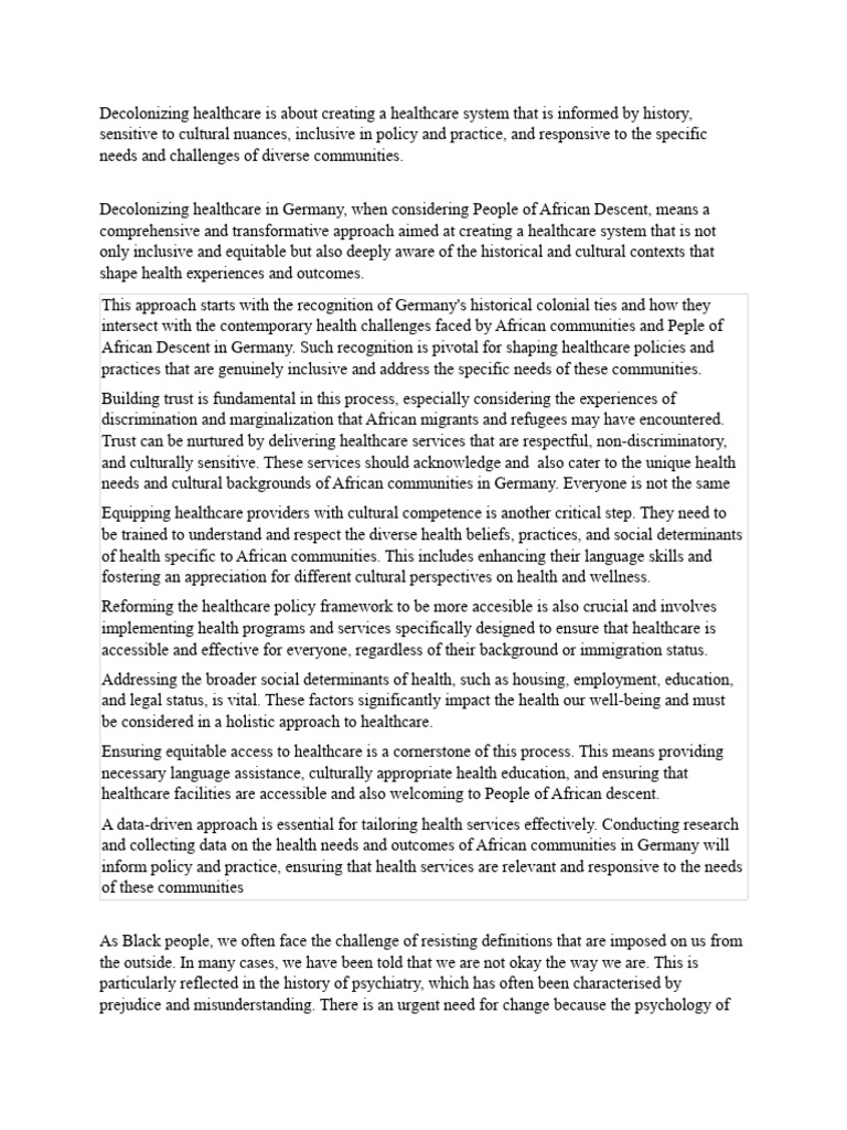 Article Decolonizing Healthcare | PDF