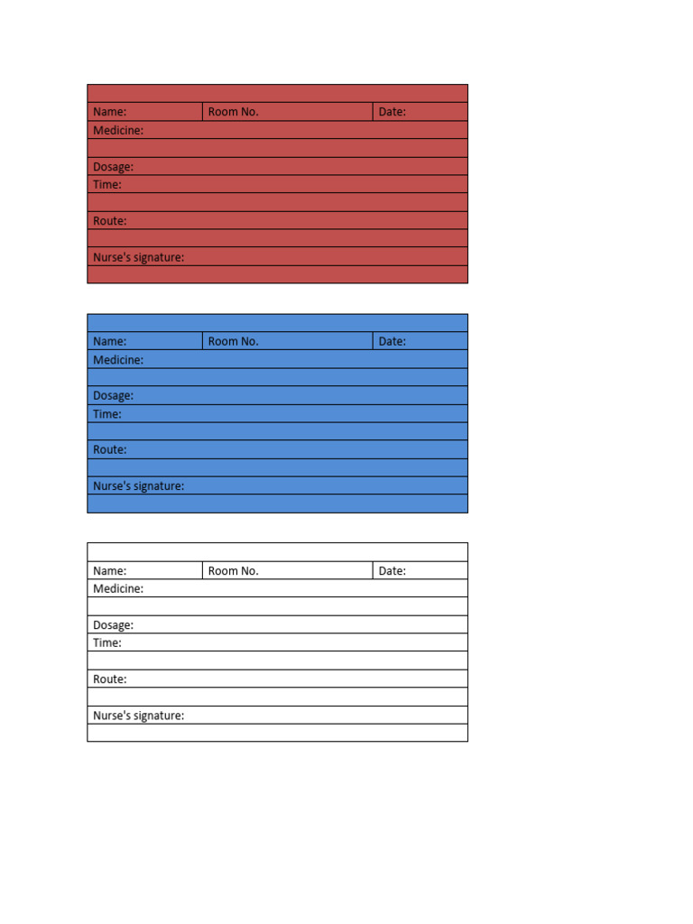 Medicine Ticket Booklet | PDF