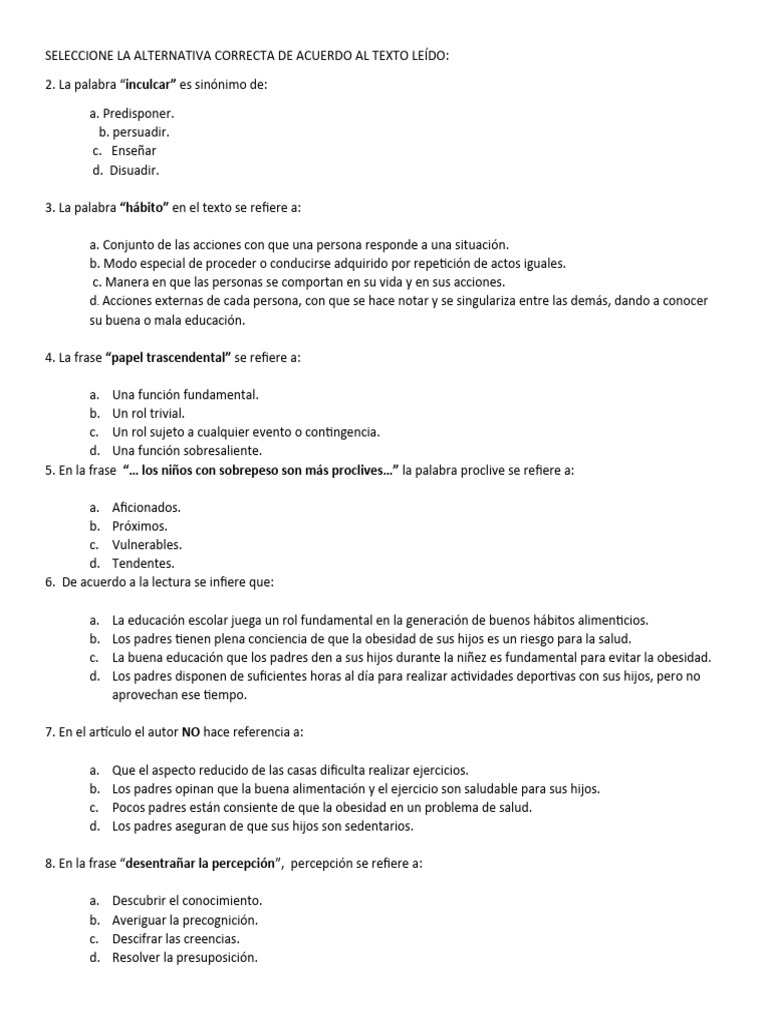 Ejercicios de Comprensión Lectora y Vocabulario | PDF | Apple Inc ...
