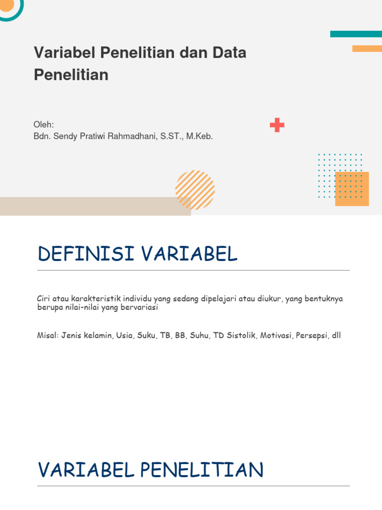 Variabel dan Metodologi Penelitian Data | PDF | Karier & Perkembangan ...