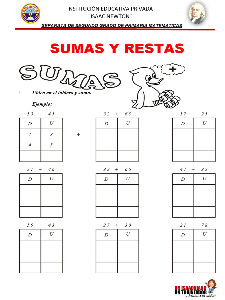 Suma Y Resta De Segundo Grado