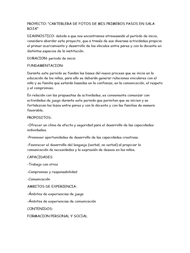 Fundamentación de Proyecto Educativo | PDF | Comunicación | Maestros