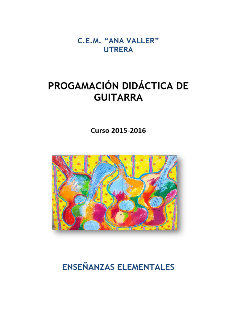Programación Didáctica Guitarra 2015-2016 | PDF | Guitarras | Ritmo