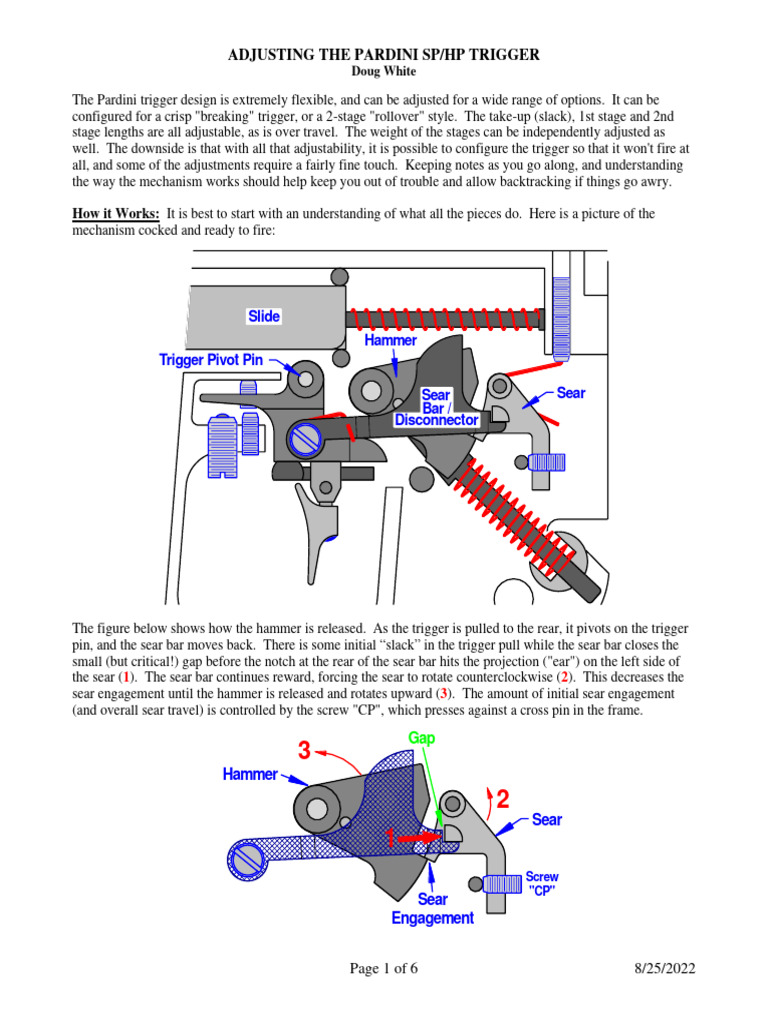 Pardini SP/HP Trigger Adjustment Guide | PDF | Trigger (Firearms ...