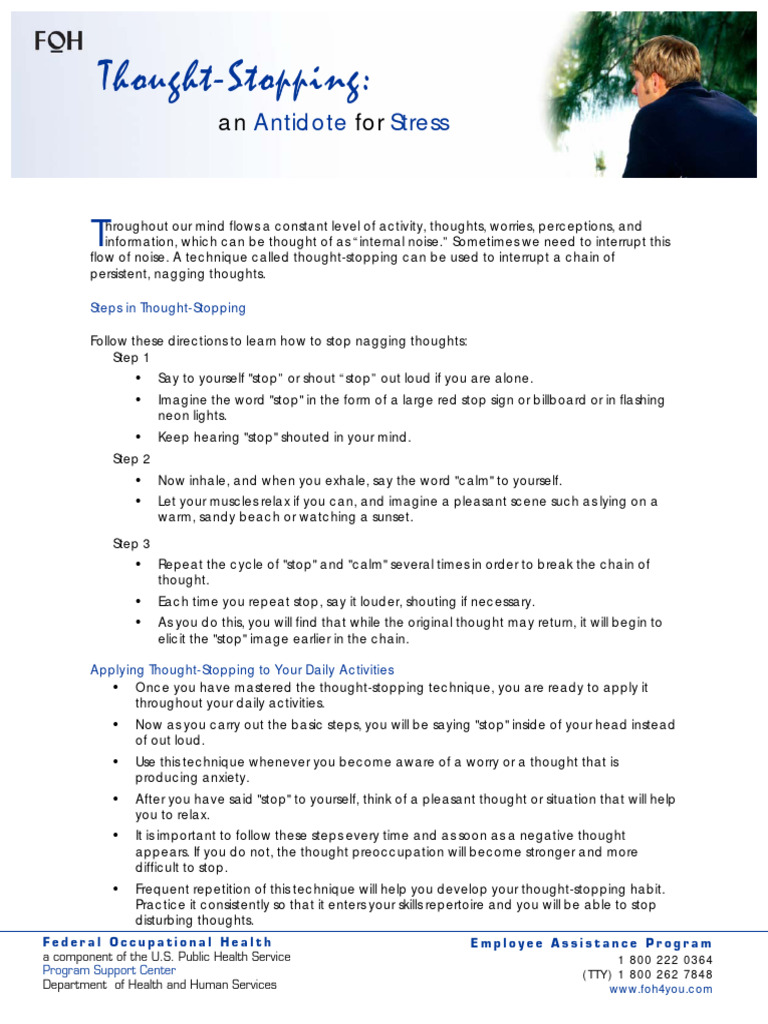 Thought-Stopping Technique for Stress | PDF