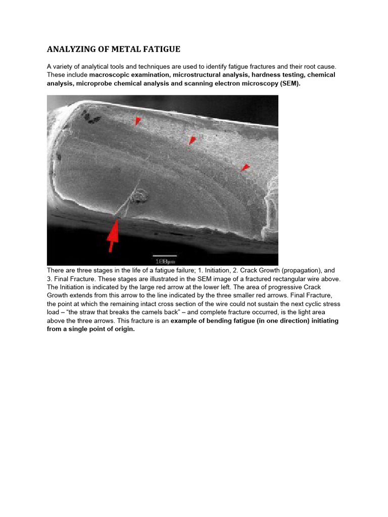 Analyzing of Metal Fatigue | PDF