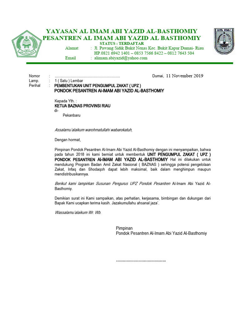 Zakat Upz (Unit Pengumpulan Zakat) | PDF | Memasak, Makanan, & Anggur