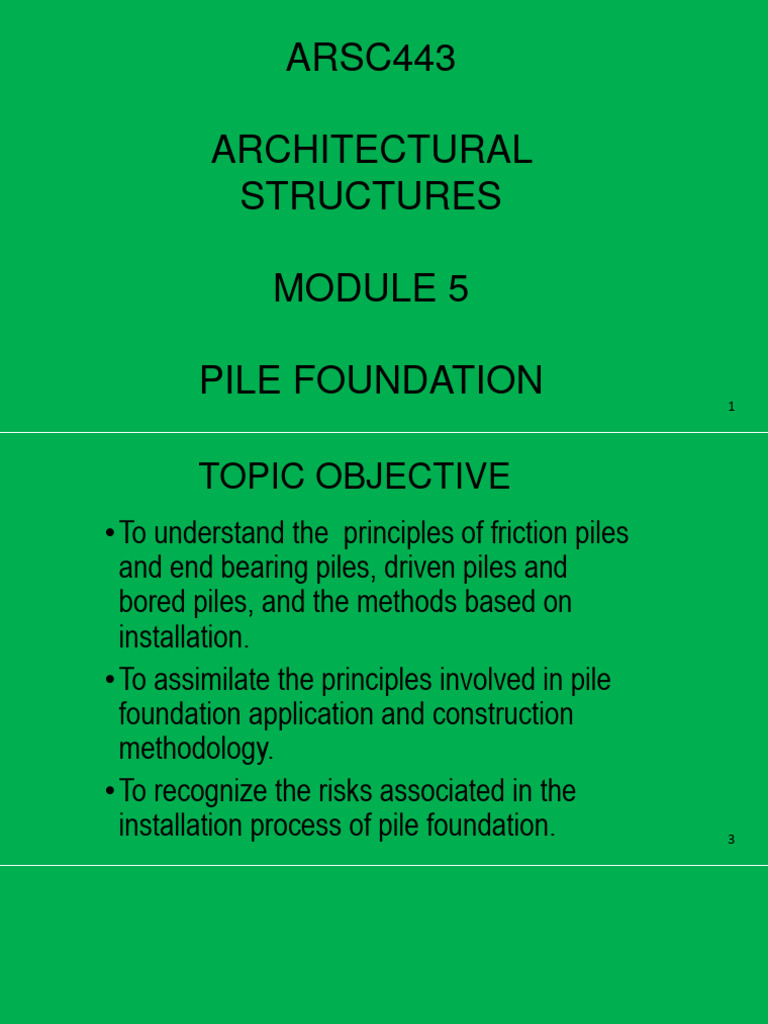 Pile Foundation | PDF | Deep Foundation | Foundation (Engineering)