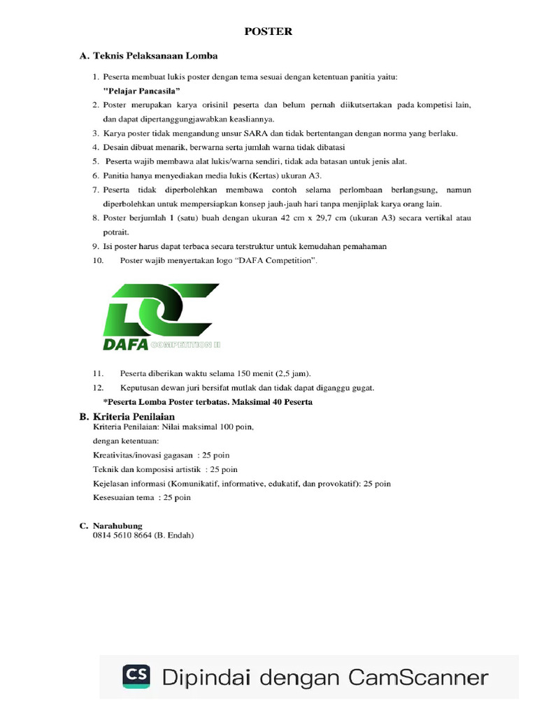 Juknis Dafa Competition Ii 2024 (1) - 7 | PDF