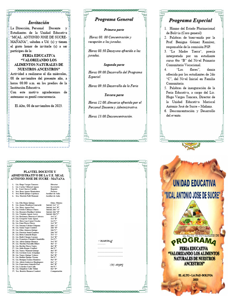 Triptico Especial para Expoferia-3 | PDF | Arte