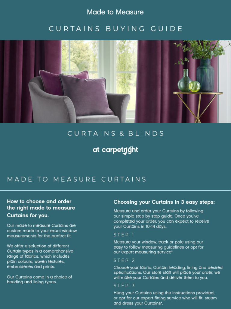 Curtains Buying Guide | PDF | Curtain | Length