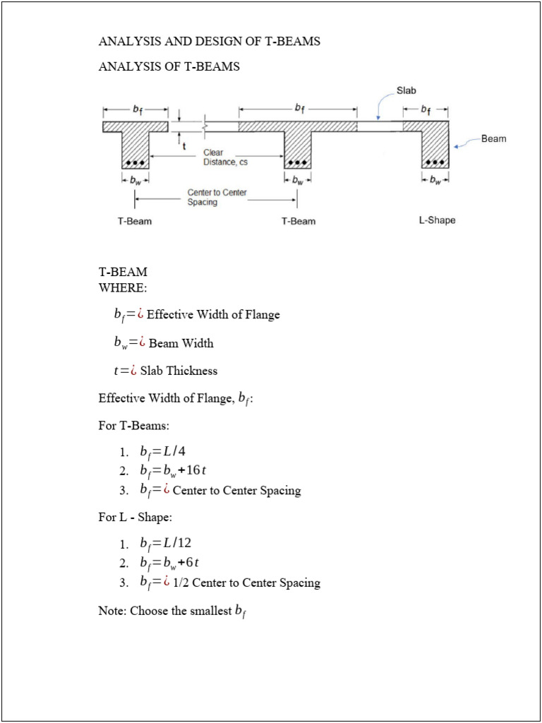 T Beam | PDF | Beam (Structure) | Mechanics