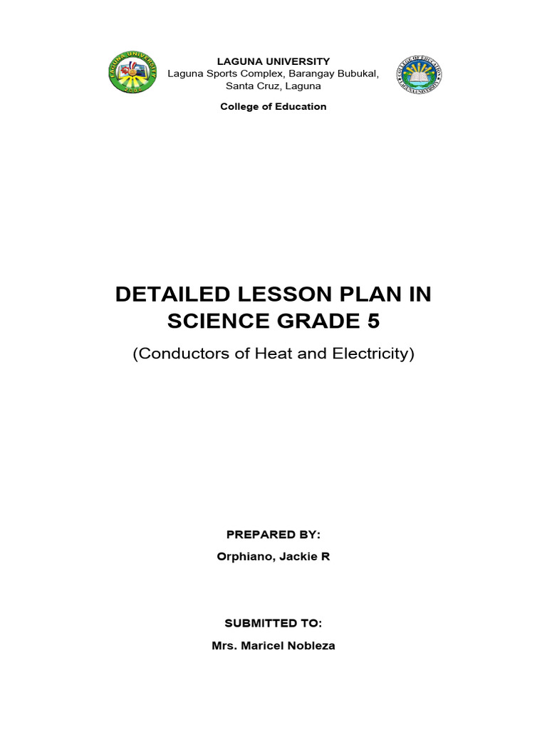 5es Detailed Lesson Plan | PDF