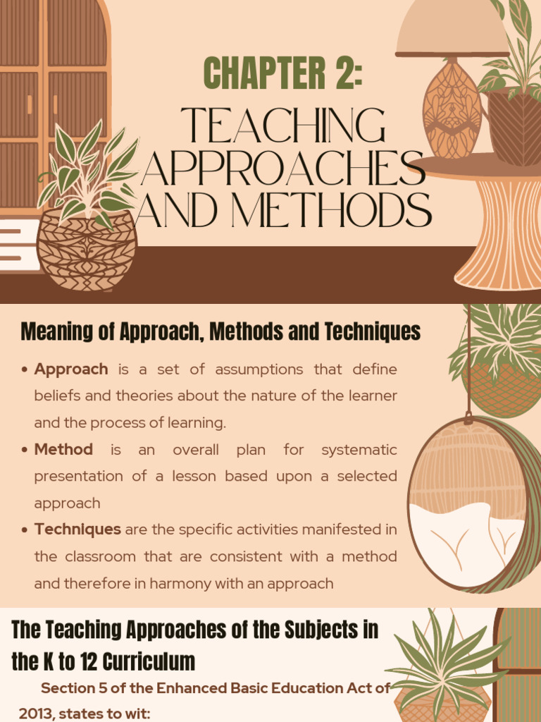 Chapter 2 Teaching Approaches and Methods | PDF | Deductive Reasoning ...