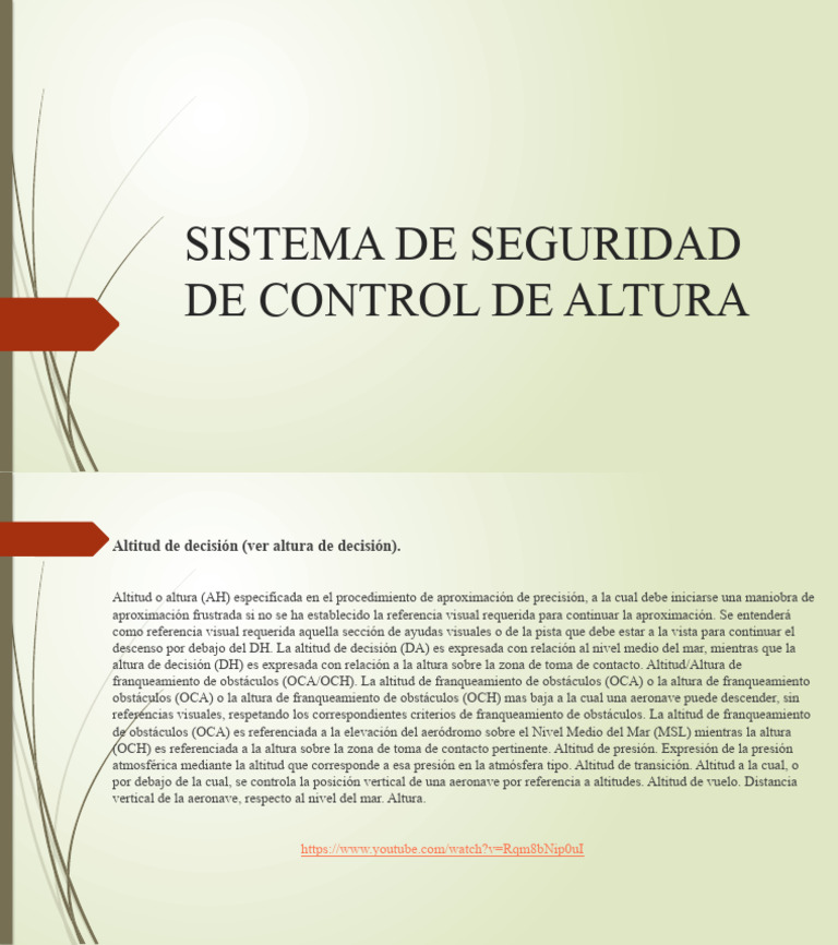 Sistema de Seguridad de Control de Altura | PDF