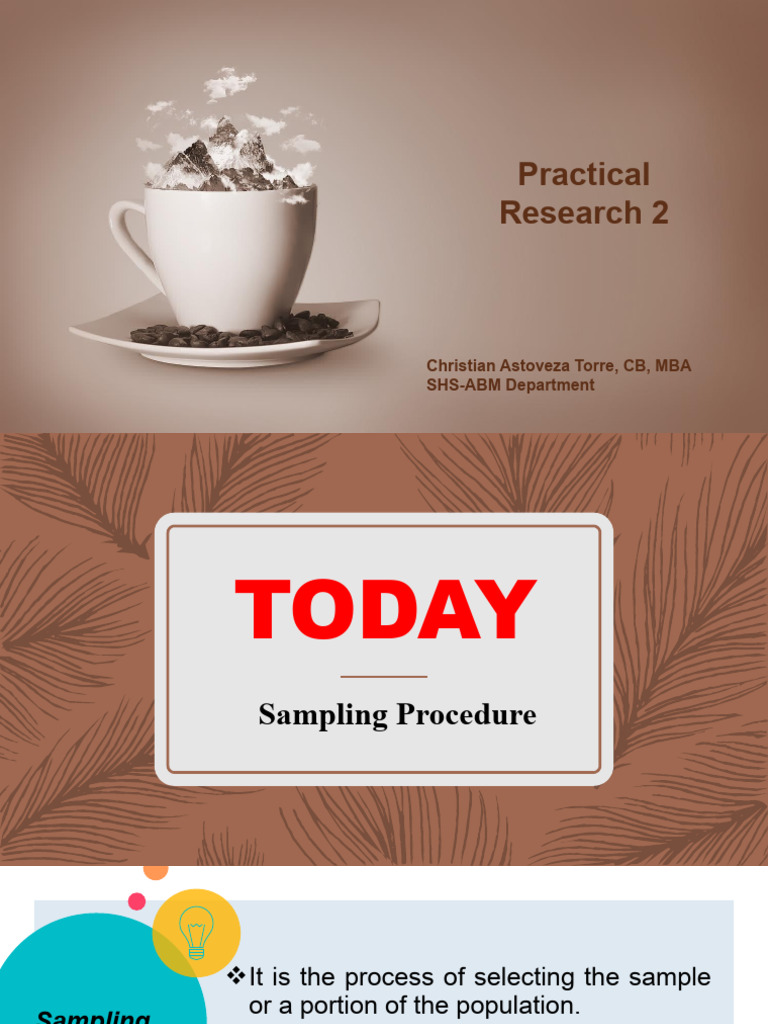 Sampling Procedure | PDF | Sampling (Statistics) | Statistics