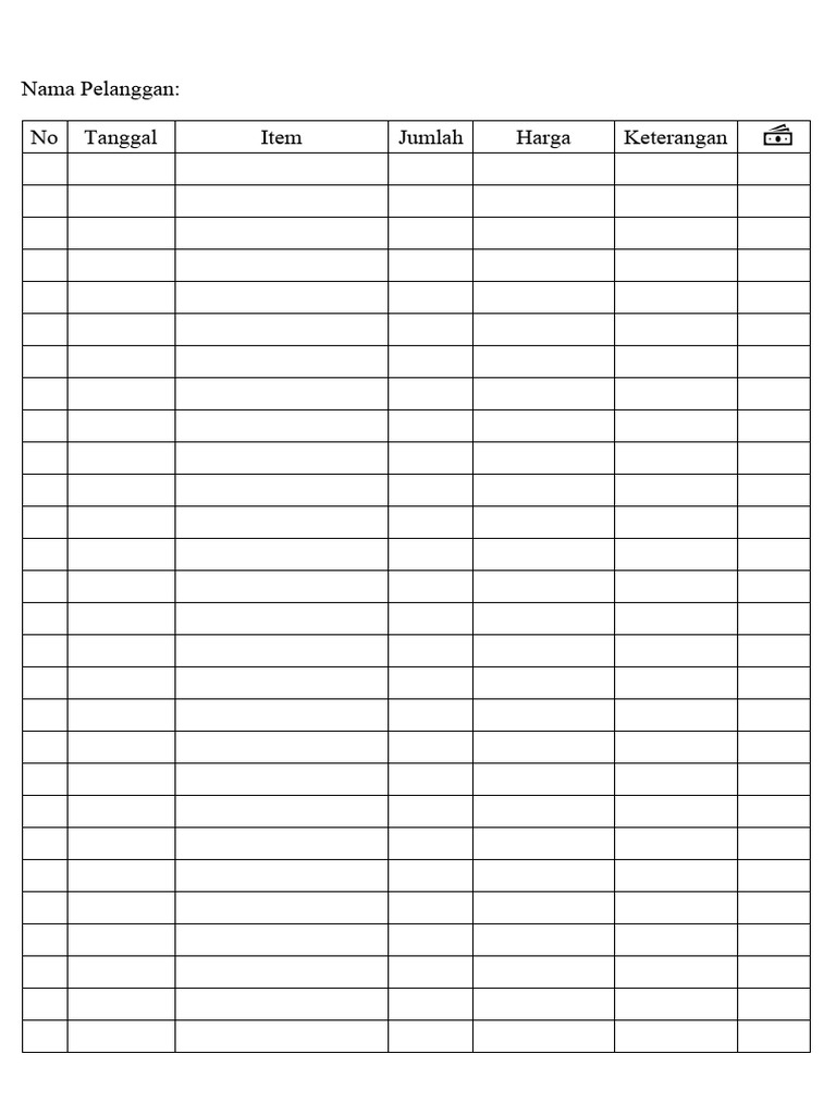 Catatan Piutang | PDF