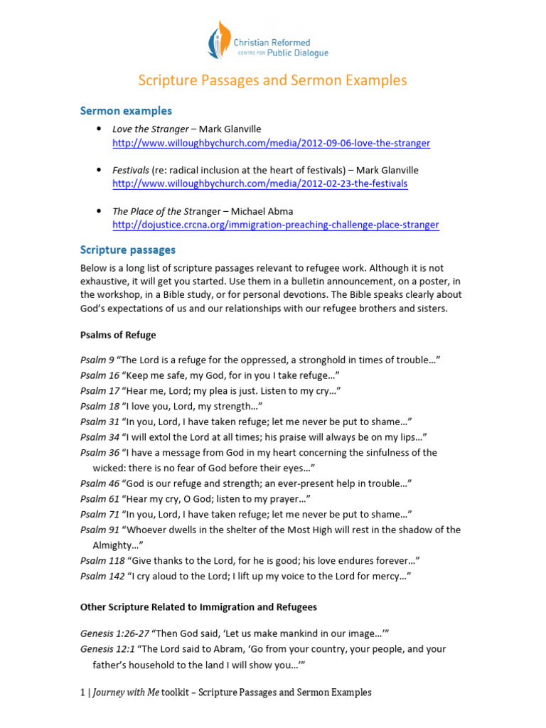 Scripture Passages and Sermon Examples | Download Free PDF | Book Of ...