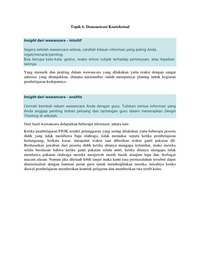 T6-5 Demonstrasi Kontekstual | PDF