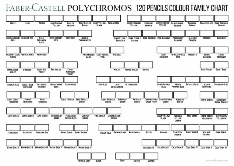 Polychromos Family Chart 2 | PDF