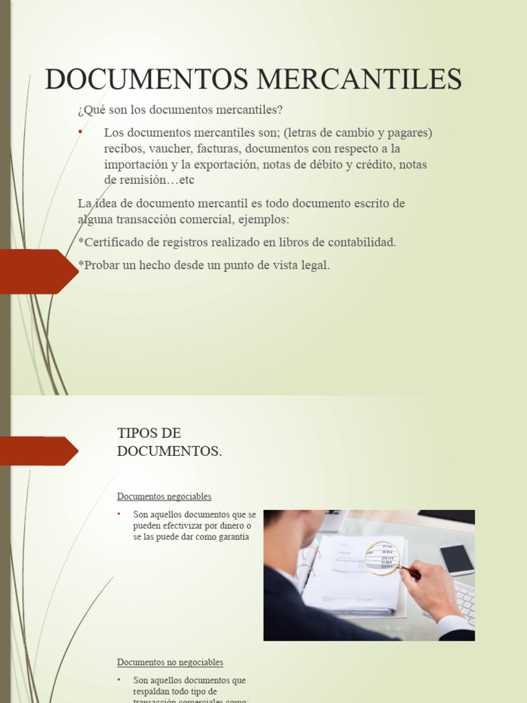 Documentos Mercantiles: Tipos y Usos | PDF | Cheque | Bancos