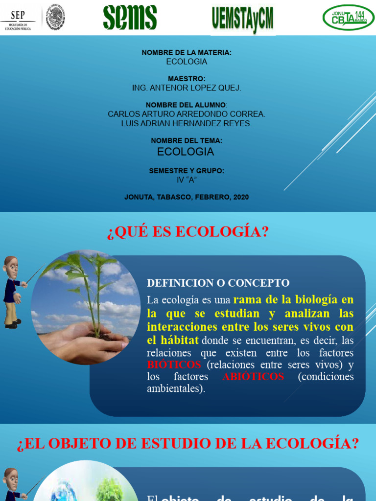 Definición y Conceptos de Ecología | PDF | Ecología | Sustentabilidad
