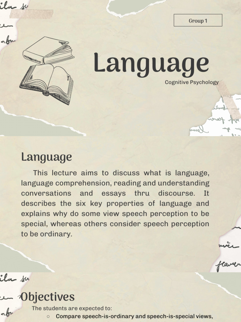 Language Cognitive Psychology | PDF | Syntax | Word