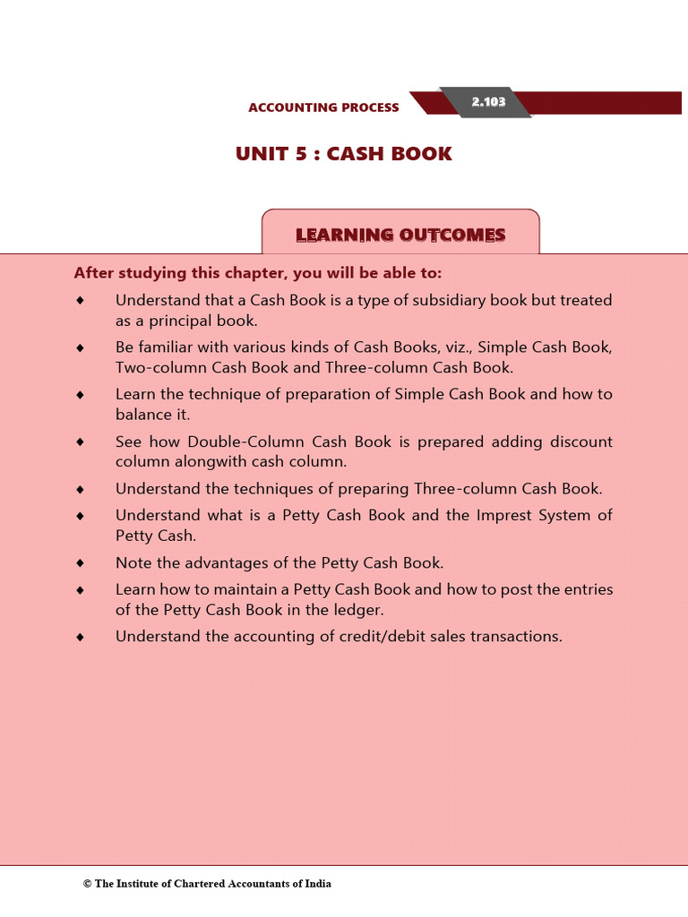 Cash Book Types and Preparation Guide | PDF | Debits And Credits ...