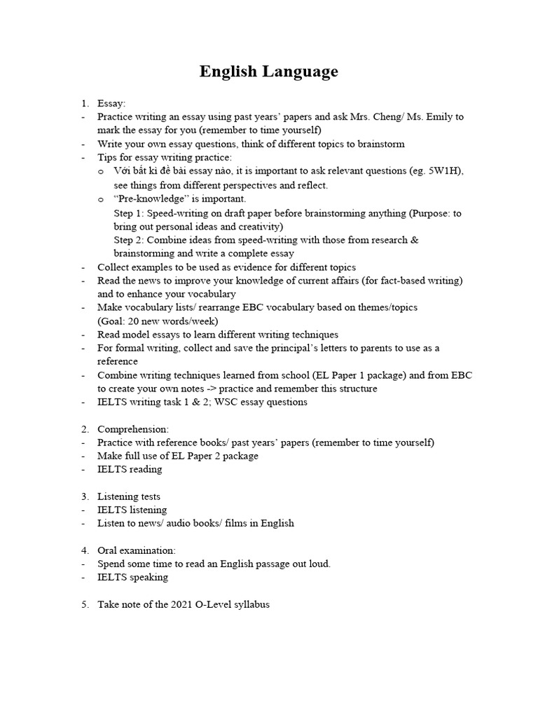 English Language | PDF