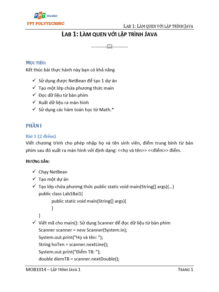 MOB1014 - Lab1 | PDF