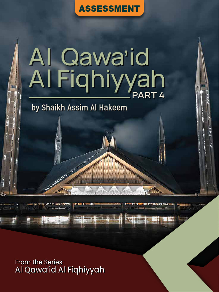 Al Qawa'id Al Fiqhiyyah: Part 4 Assessment | PDF | Monotheism ...