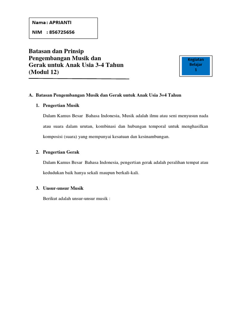 Resume Modul 12 KB 1 | PDF