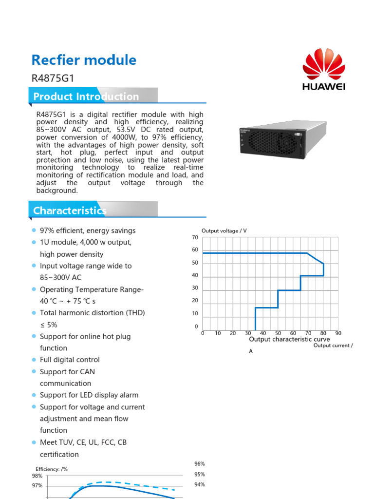 R4875G1 Datasheet | PDF | Rectifier | Alternating Current