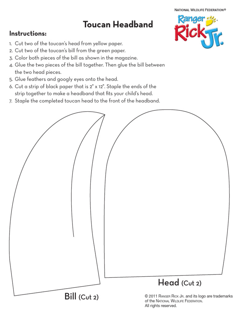 Toucan Headband Pattern | PDF