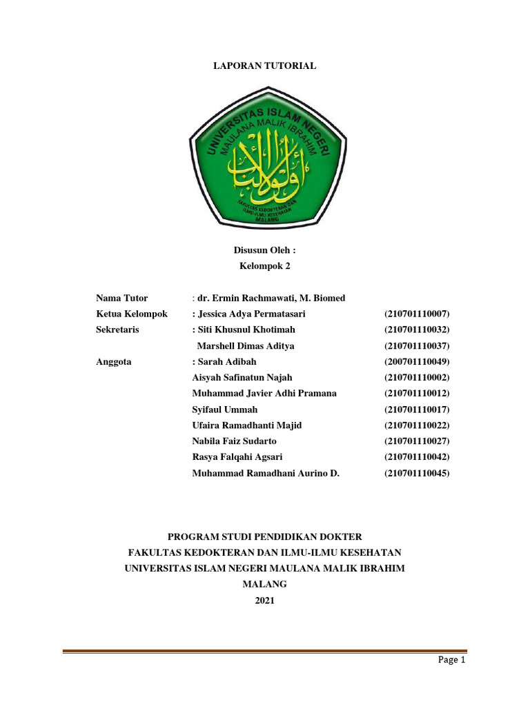 Laporan Tutorial Skenario 3 Kelompok 2 | PDF