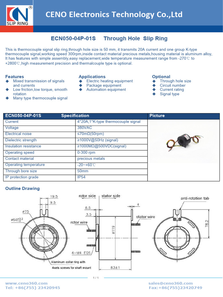 Thermocouple Slip Ring | PDF