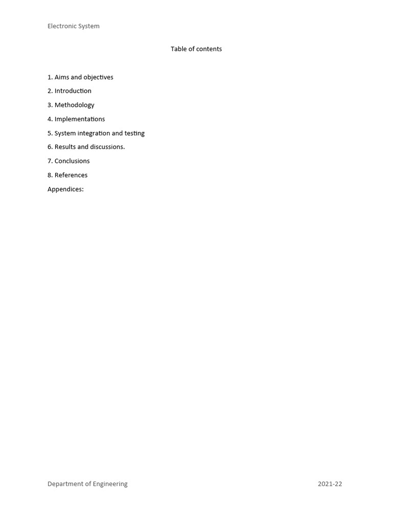 ENGG5024-1985 Electronic Systems Mini Project | PDF | Ultrasound ...