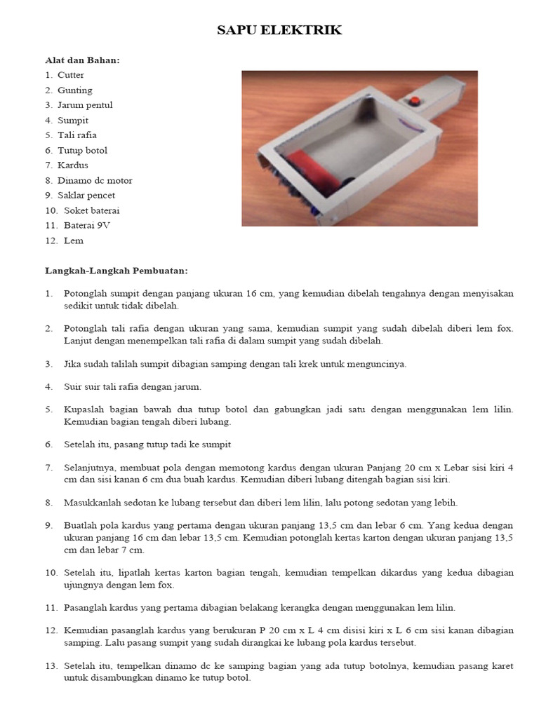 Sapu Elektrik | PDF
