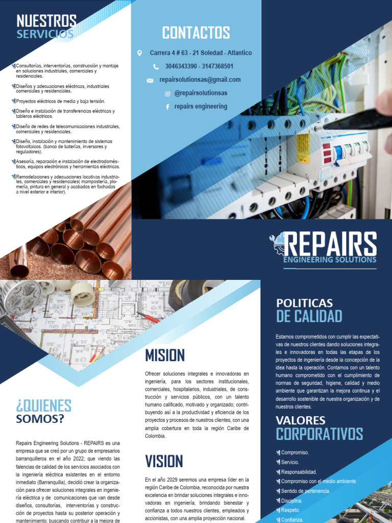 Brochure Repairs | PDF | Calidad (comercial) | Diseño