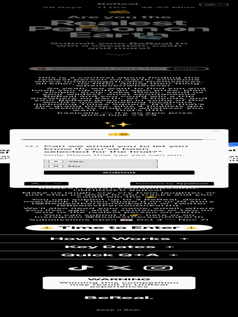 BeReal The Realest Person On Earth | PDF