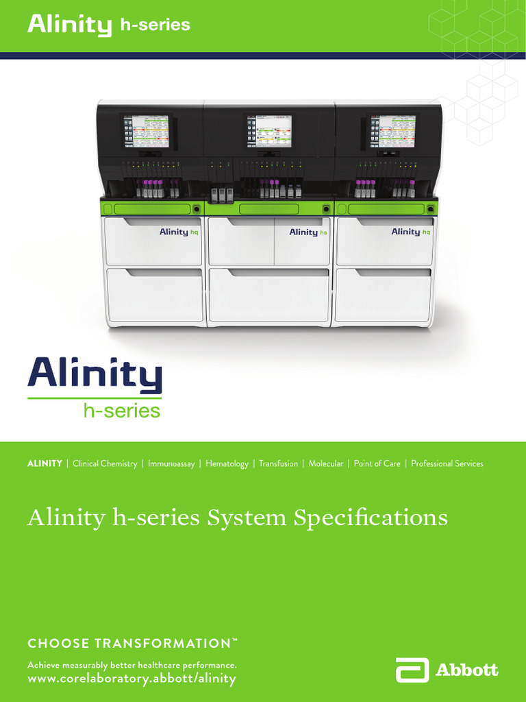 Spec Alinity Series | Download Free PDF | Biotechnology | Chemistry