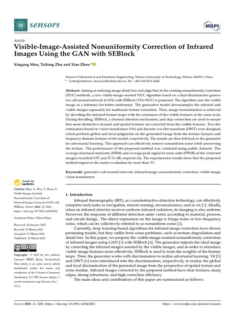 Sensors 23 03282 v2 | PDF | Deep Learning | Applied Mathematics
