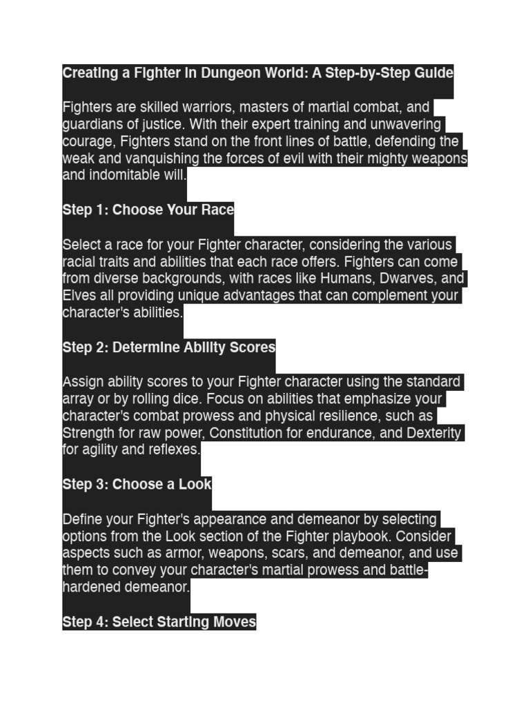 Fighter DW | PDF